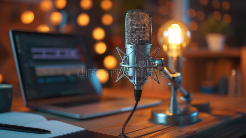 The Podcast Studio Setup. AI Generated Stock Photo - Image of ...