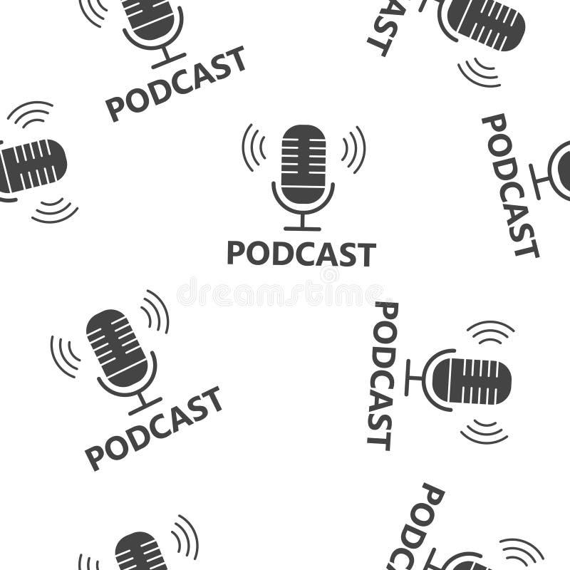 Podcast Vector Icon on White Isolated Background. Stock Vector ...