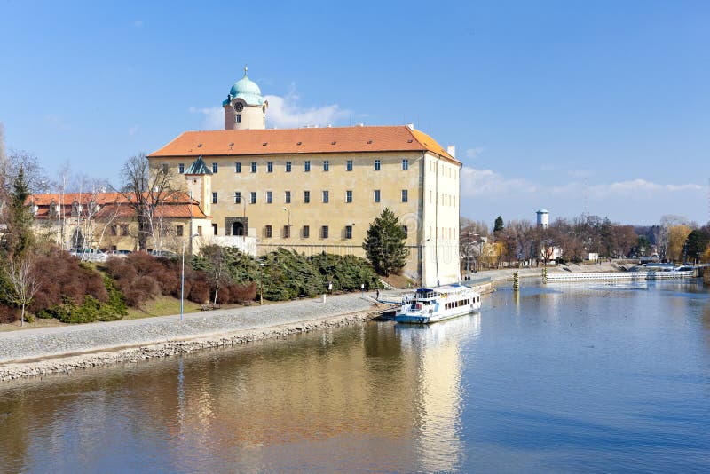 Podebrady Castle, Chateau Podebrady from the 13th Century Situated in a ...