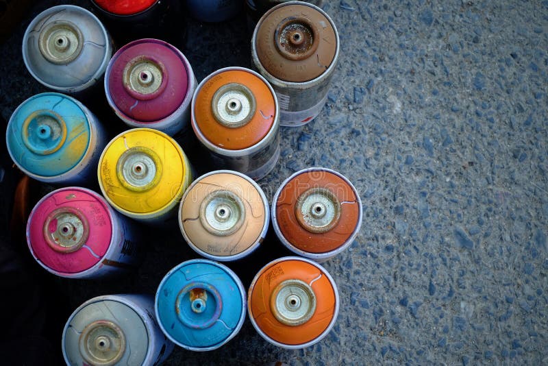 Poder De La Pintura De Espray Del Color Imagen de archivo editorial ...