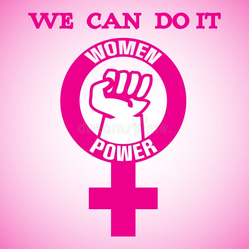 Poder de las mujeres ilustración del vector. Ilustración de mujeres ...