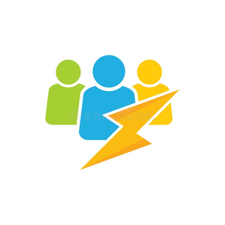 Poder Logo Icon Design Do Grupo Ilustração do Vetor - Ilustração de ...