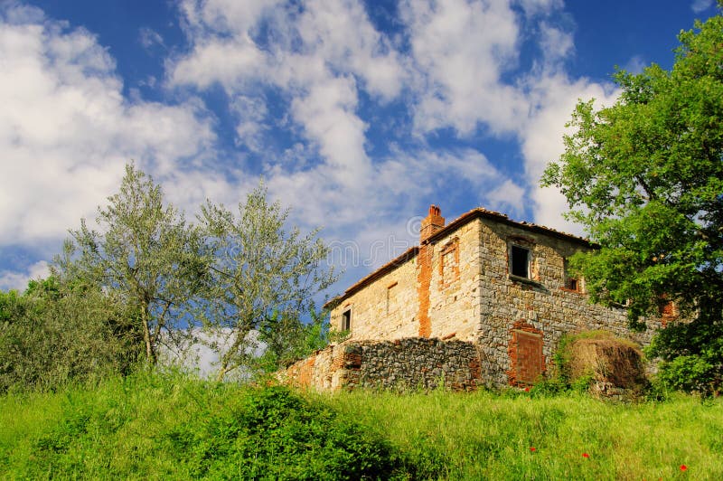 Podere stock image. Image of tuscany, hills, spring, meadow - 14933163