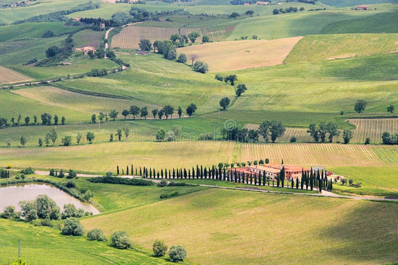 Podere stock image. Image of house, orcia, farm, tuscany - 29134699