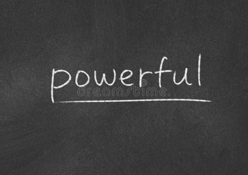 Poderoso foto de archivo. Imagen de palabra, poderoso - 165263424