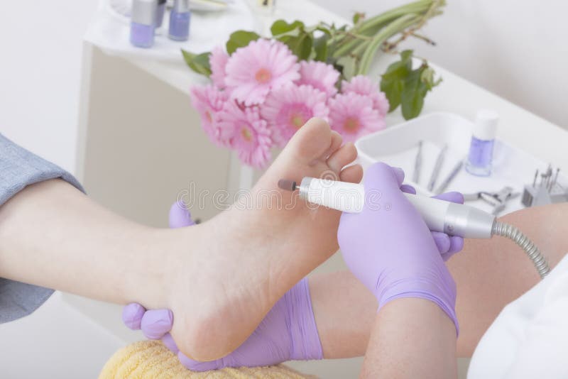 Podiatrist at work stock photo. Image of callus, body - 24813886