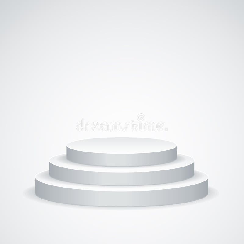 Podio Del Blanco Del Vector Ilustración del Vector - Ilustración de ...
