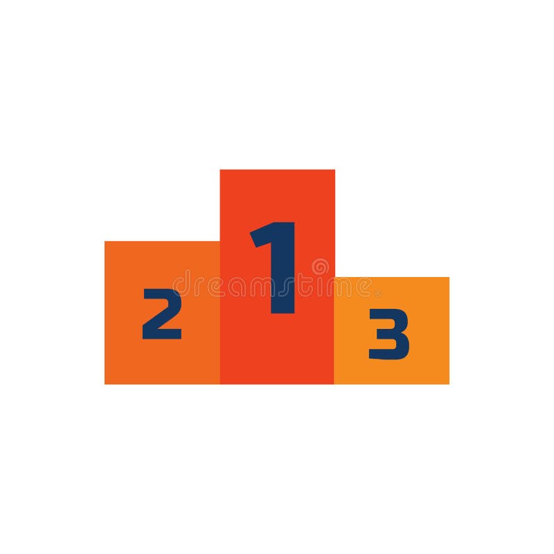 Podio Logo Icon Design ilustración del vector. Ilustración de muestra ...