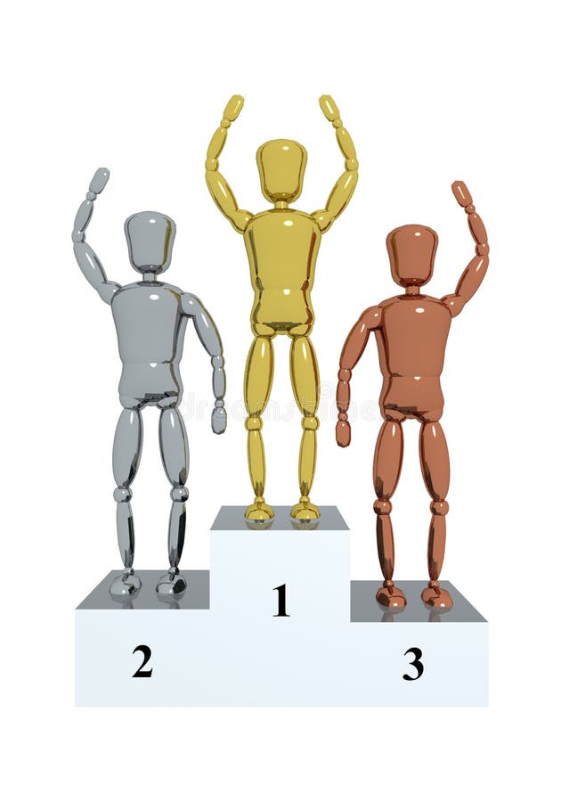 On the podium stock illustration. Illustration of competition - 18273806