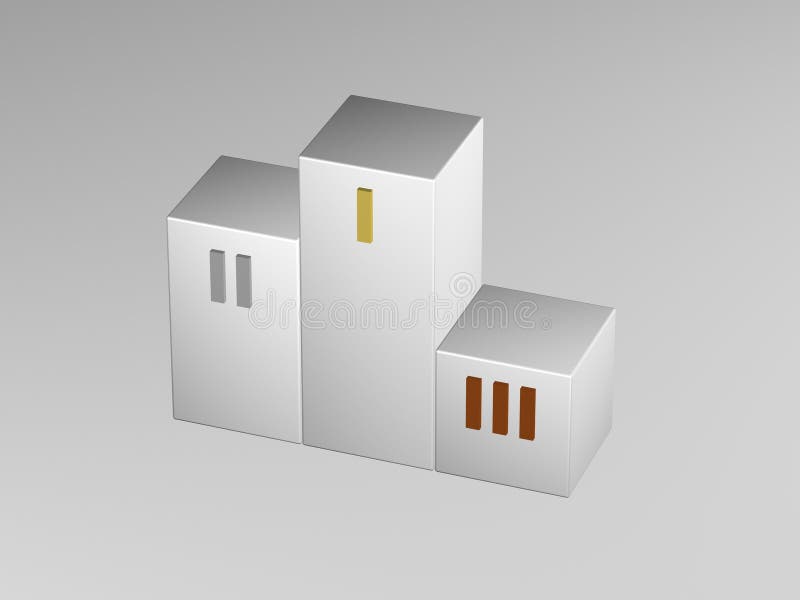 The podium 2 stock illustration. Illustration of second - 2617983