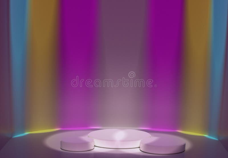 Podium Abstract Background 3d Stock Illustration - Illustration of ...
