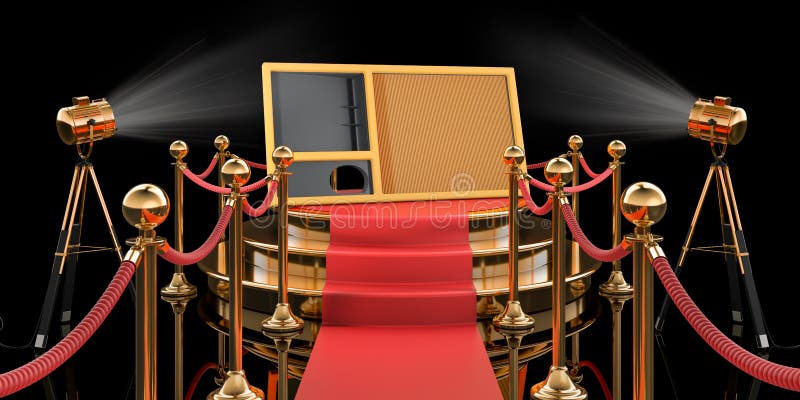 Podium with Car Air Filter, 3D Rendering Stock Illustration ...