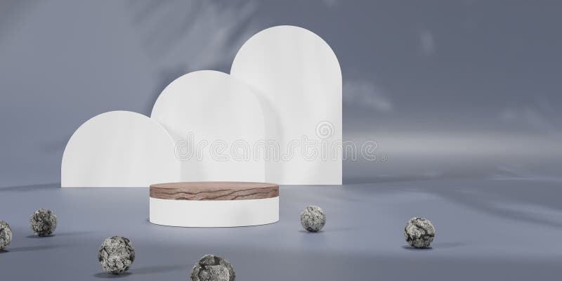 Podium with Colorful Background Stand or Podium Pedestal on Advertising ...