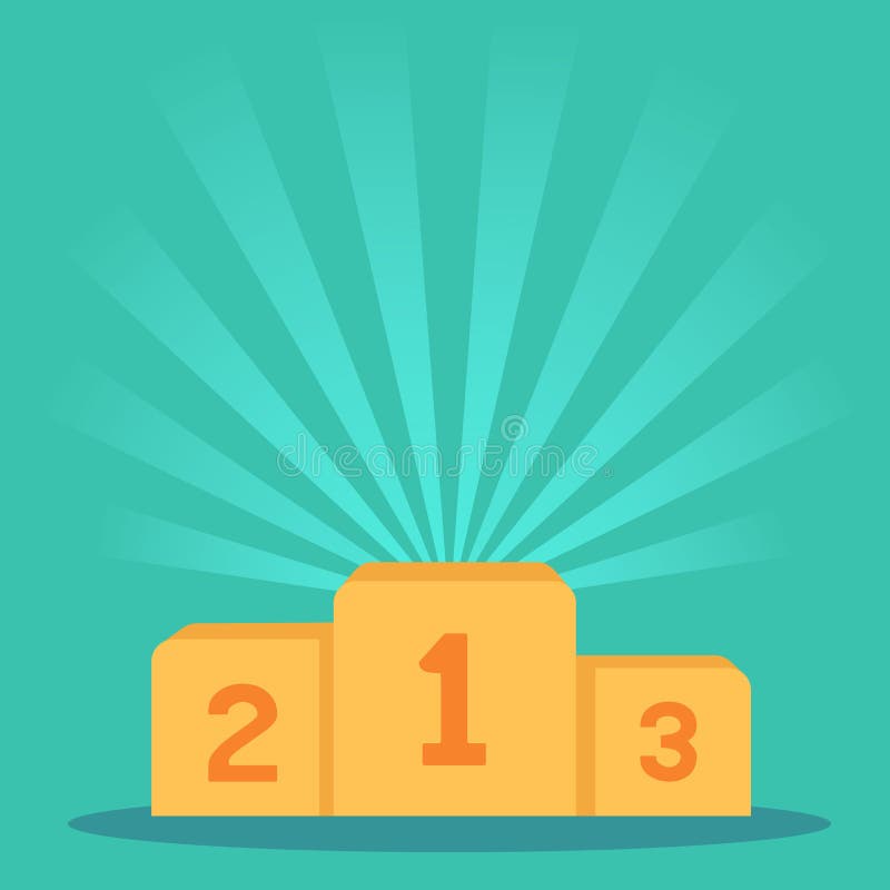 Podium competition stock vector. Illustration of cartoon - 91574634