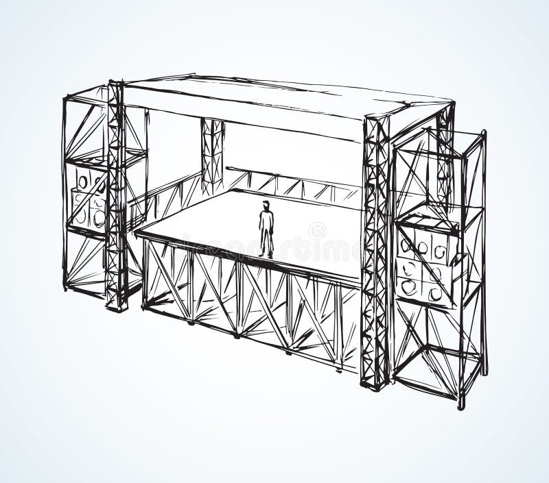 Stage Truss Vector Stock Illustrations – 393 Stage Truss Vector Stock ...