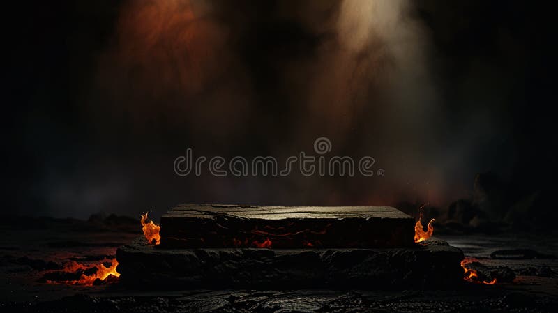 Podium Created with Artificial Intelligence (AI) Stock Illustration ...