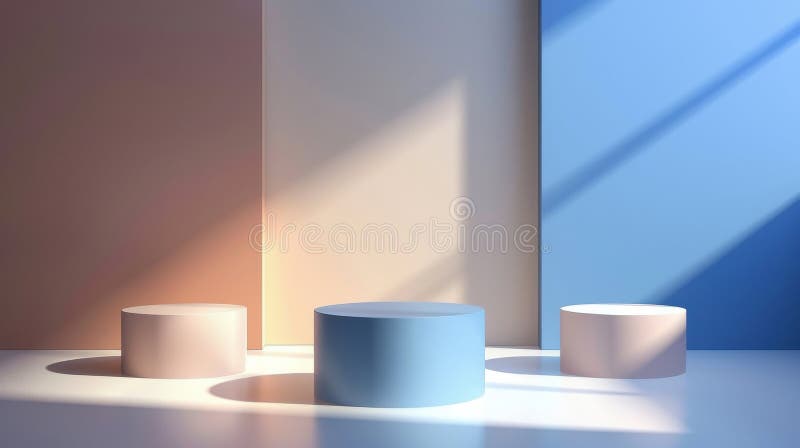 Podium or Dais for Showcase Product. Advertising Concept Stock ...