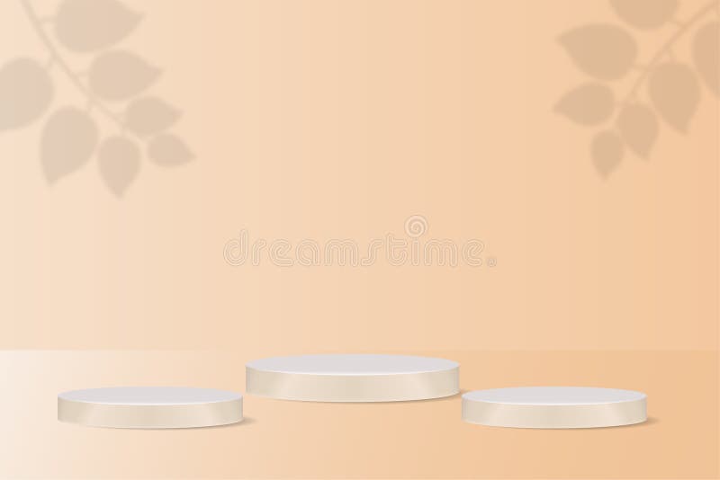 Podium Display Product Cosmetic Banners, Realistic Style Minimalist ...