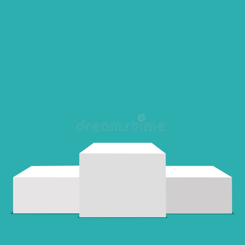 The Podium is Empty with a Ranking. at the Award Vector Illustration ...