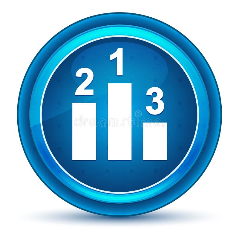 Podium Icon Eyeball Blue Round Button Stock Illustration - Illustration ...