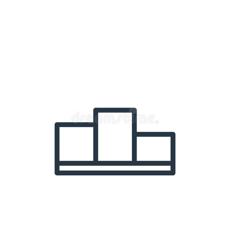 Podium Icon Vector from Education and School Concept. Thin Line ...