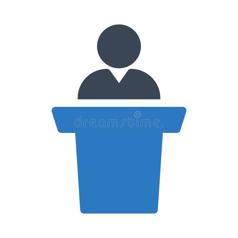 Podium glyph color icon stock illustration. Illustration of podium ...