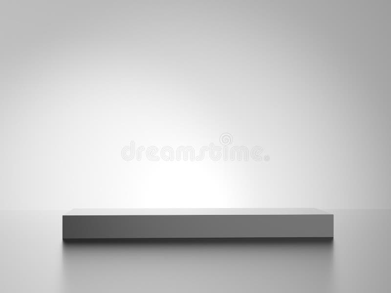 Podium Isolated on Gray Background. Stock Illustration - Illustration ...