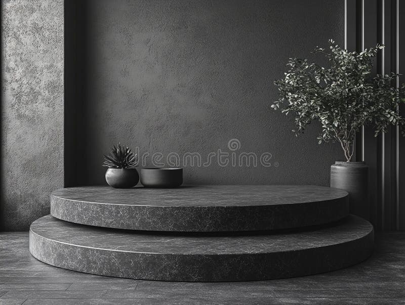 Podium Mockup Display Stand for Product Presentation Stock Illustration ...