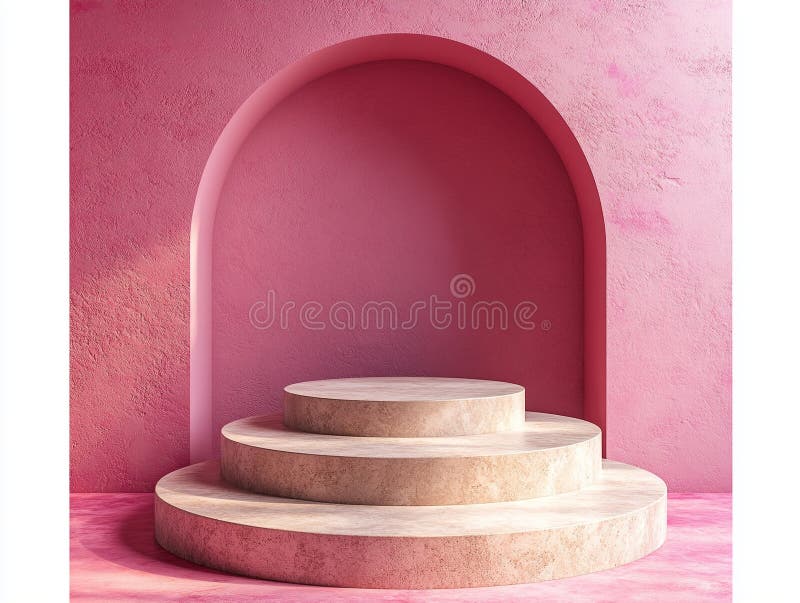 Podium Mockup Display Stand for Product Presentation Stock Illustration ...