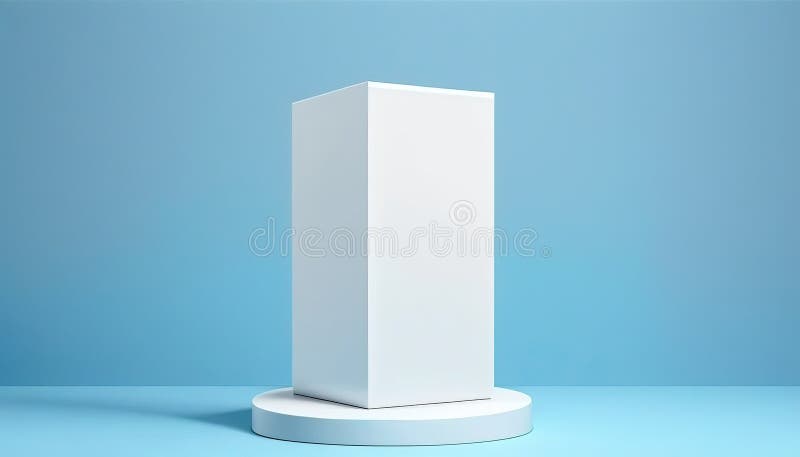 Podium Mockup Isolated on Background. Generative Ai. Stock Illustration ...