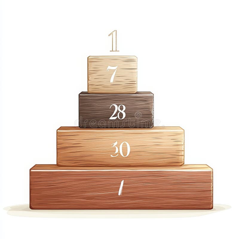 Podium with Numbers. Vector Illustration. Eps 10 Vector File Stock ...