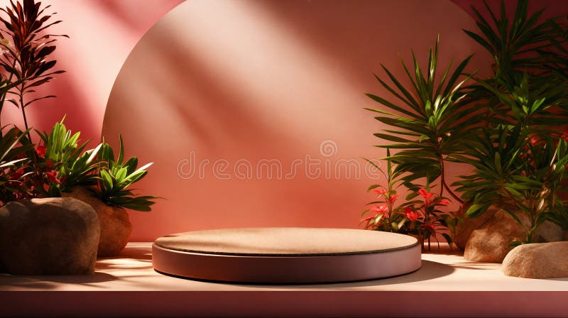 Podium or Platform for Product Presentation, Mock Up, 3D Rendering ...