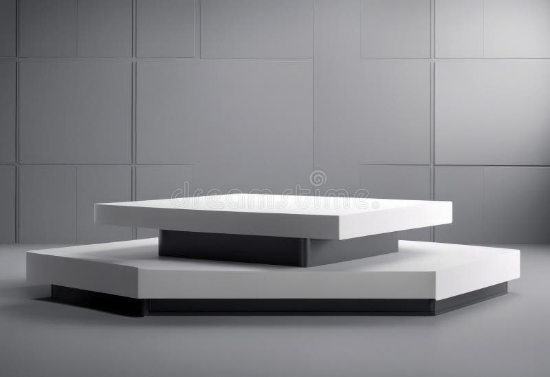 Podium Platforms Frames Product Presentation Square Gray Poduim Dais ...