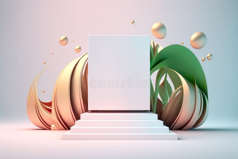 Podium, Presentation Model. Background for Luxury Products Stock ...