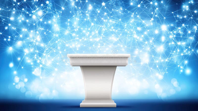 Podium Presentation, Network, Blue, Stage, Light, Abstract, Conference ...
