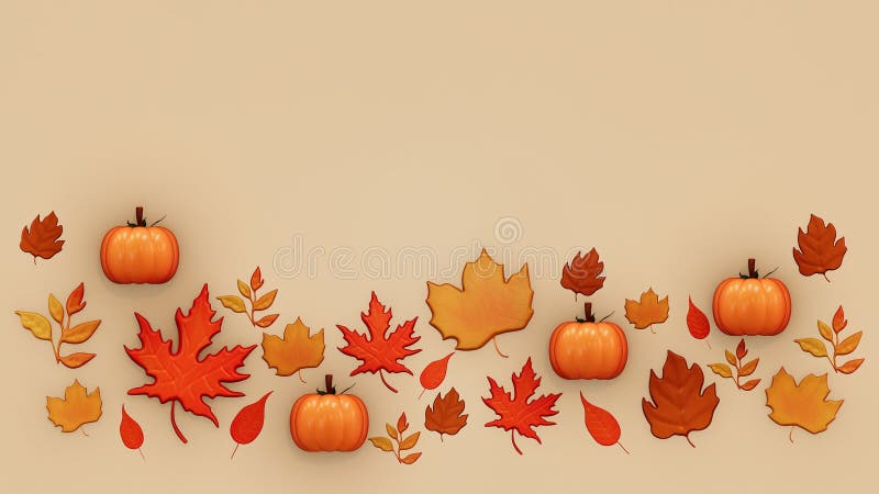 Podium for Product in Autumn Theme Background Stock Illustration ...