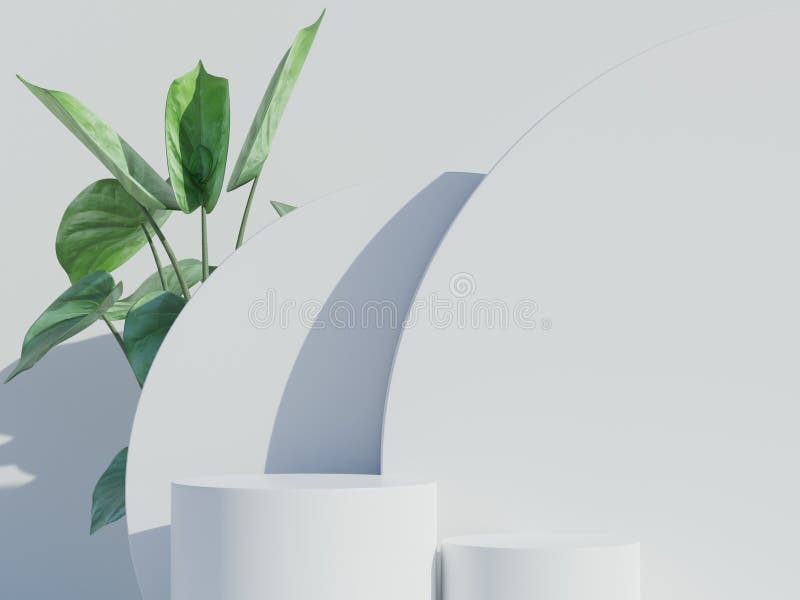 Podium Product Display Scene Presentation Realistic Render Illustration ...