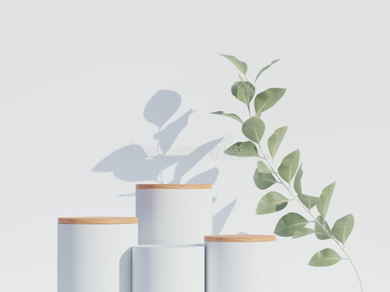 Podium Product Display Scene Presentation Realistic Render Illustration ...