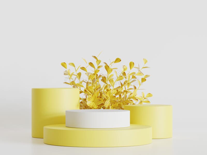 Podium Product Display Scene Presentation Realistic Render Illustration ...