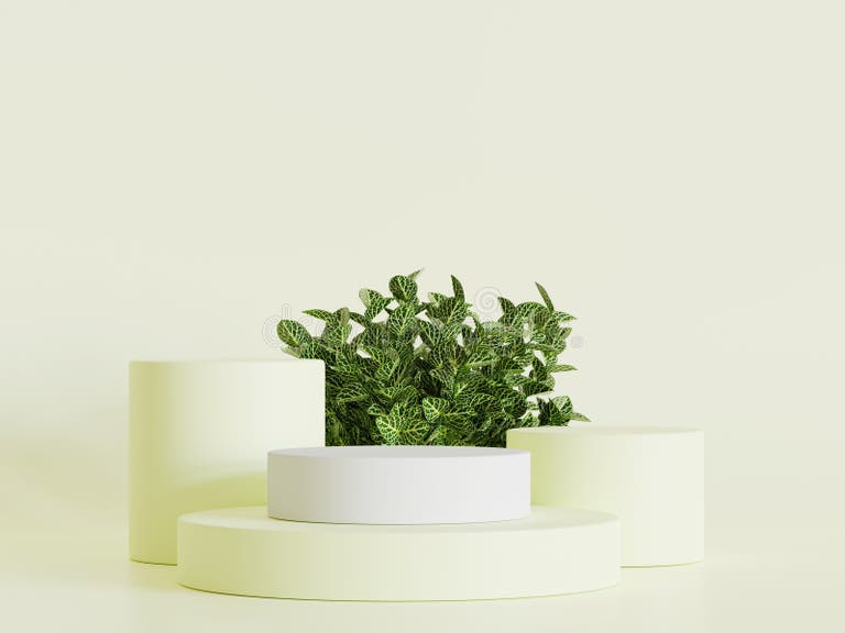 Podium Product Display Scene Presentation Realistic Render Illustration ...