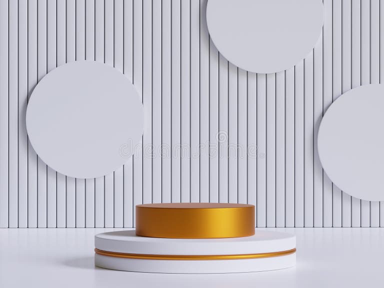 Podium Product Display Scene Presentation Realistic Render Illustration ...