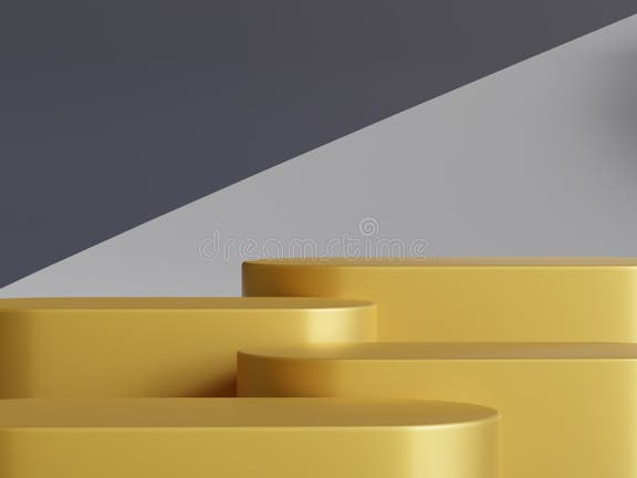 Podium Product Display Scene Presentation Realistic Render Illustration ...