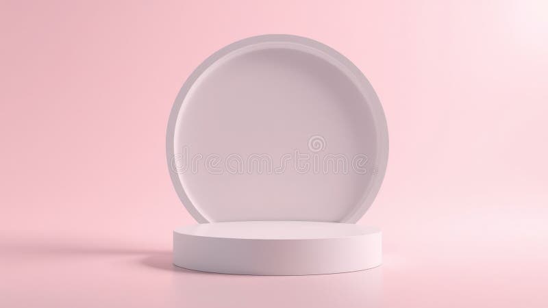 Podium for Product Presentation on Soft Light Colour Background Stock ...