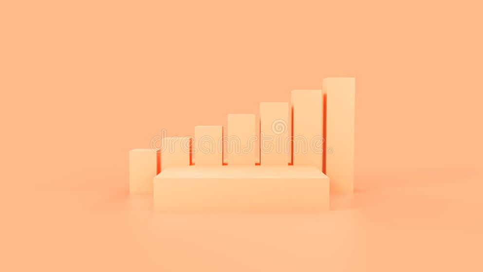 Podium Scene. Minimal Geometric Empty Stage. Ascending Bars Composition ...