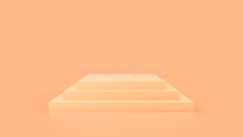 Podium Scene. Minimal Geometric Empty Stage. Steps Composition Stock ...