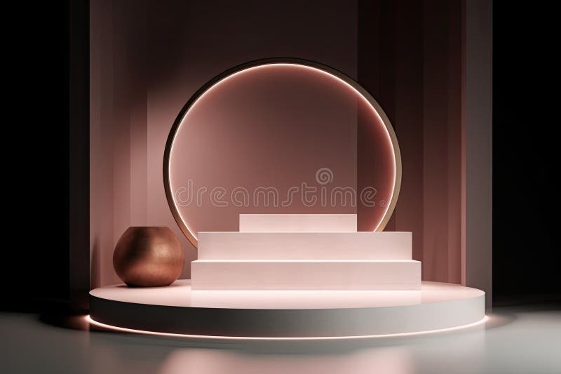 Podium Stage for Product Showcase Sleek and Modern Design with Soft ...