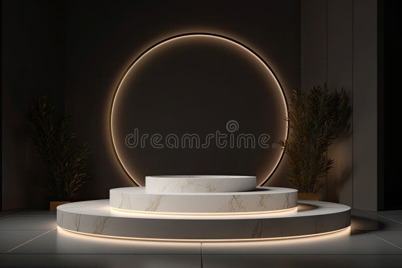 Podium Stage for Product Showcase Sleek and Modern Design with Soft ...