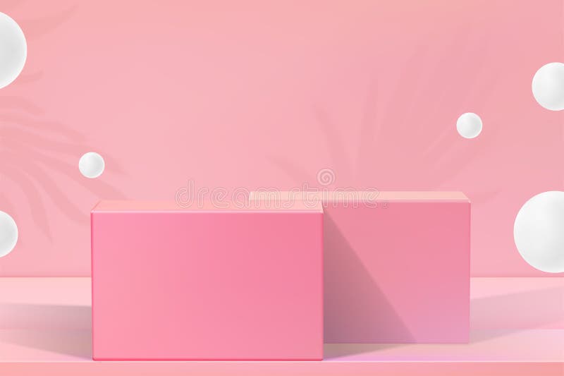 Podium Stand Product Display Scene Colorful Bright Showcase Stock ...