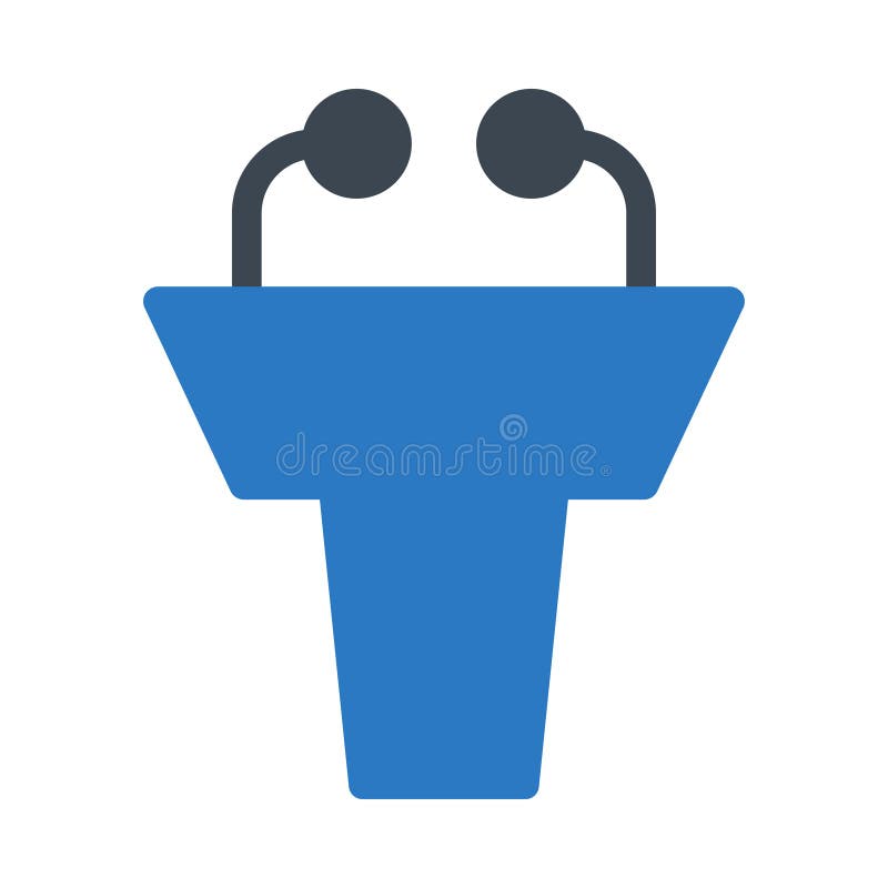 Podium Vector Glyph Color Icon Stock Vector - Illustration of business ...