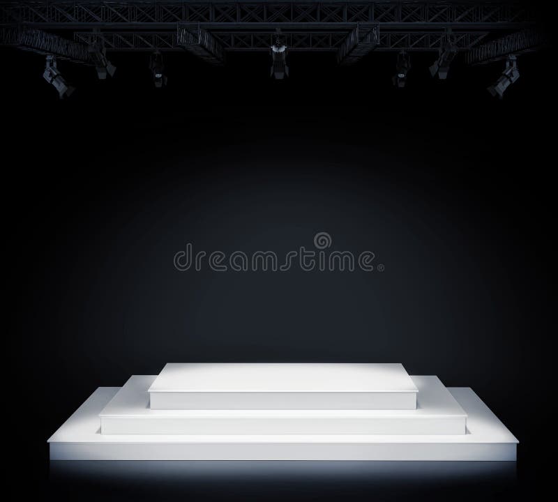 Podium Voor Toekenningsceremonie Stock Illustratie - Illustration of ...